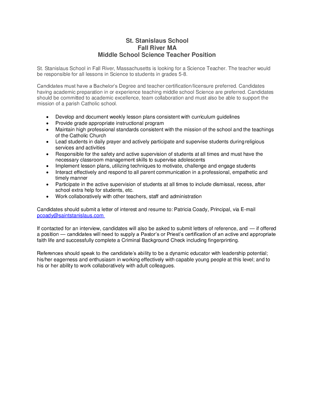 SSS-Science-job-description - CS Alliance